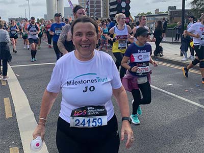 Running miles for Milestones - Milestones Trust